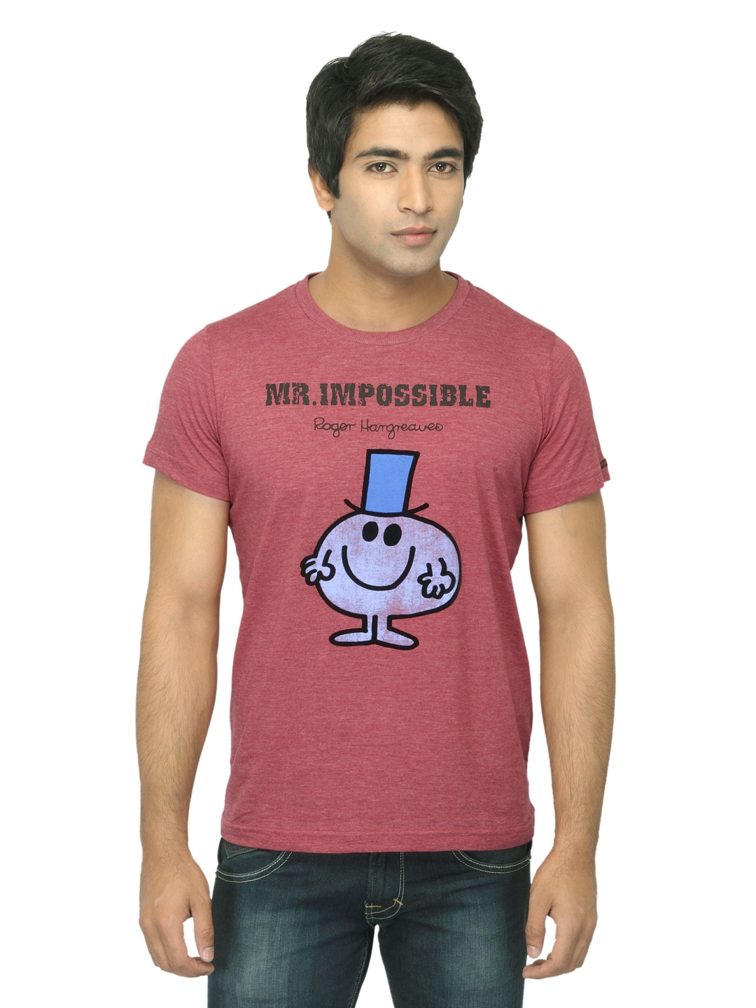 Buy Mr. Men Printed Red T Shirt - Tshirts for Men 28930 | Myntra