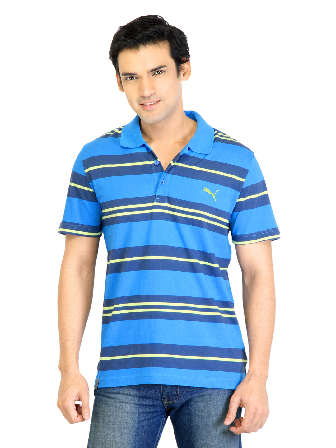 Buy Puma Men Blue Polo T Shirt - Tshirts for Men 16199 | Myntra