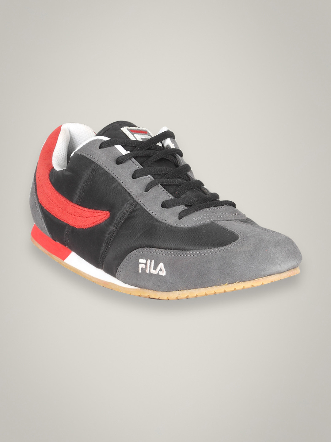 Buy Fila Men's Montello Grey Black Red Shoe - Casual Shoes for Men 5320 ...