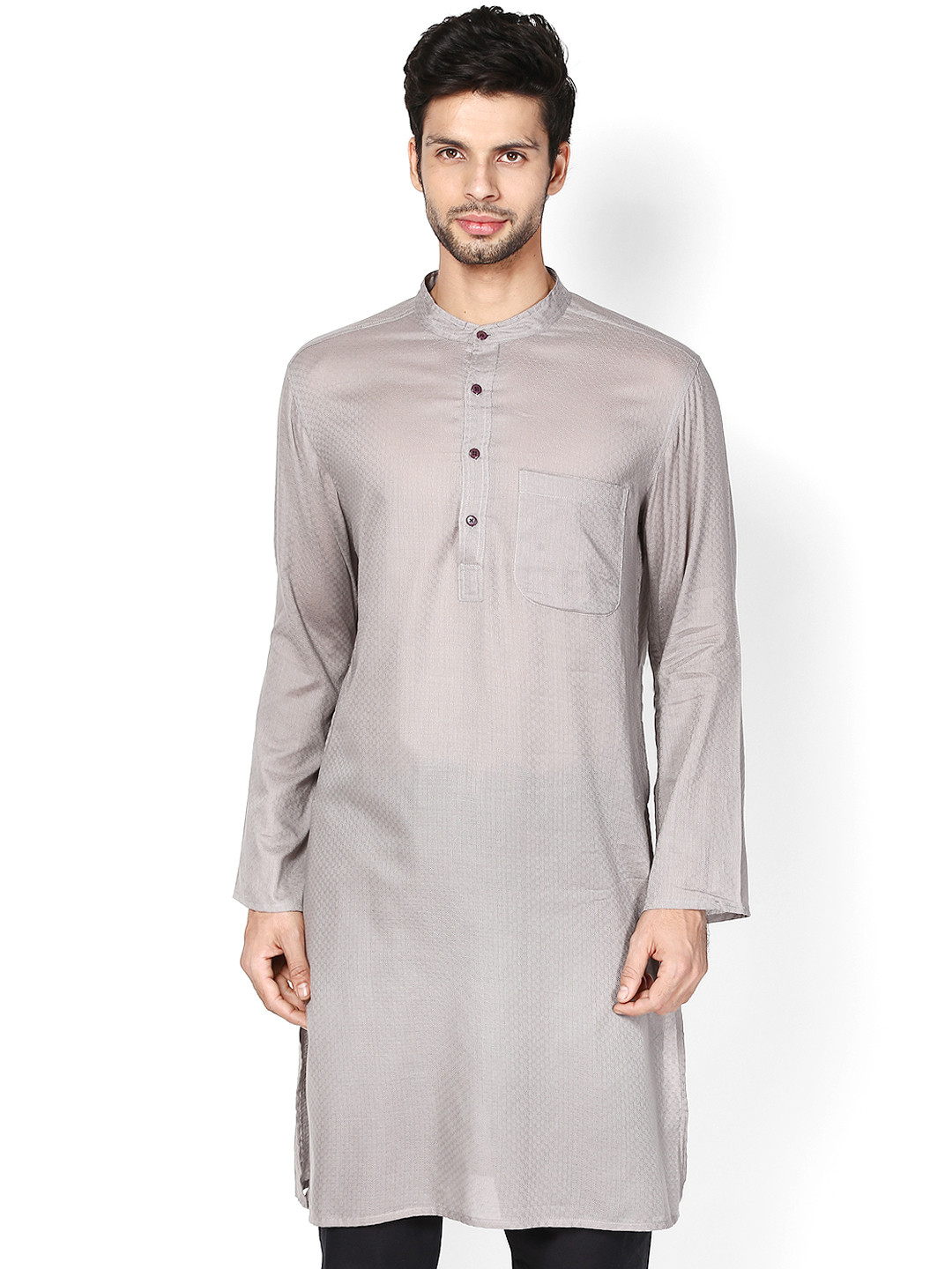 Buy Even Men Grey Kurta - Kurtas for Men 711094 | Myntra