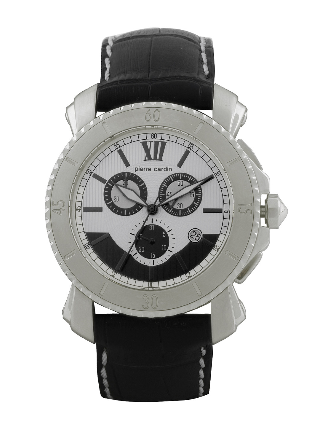 Buy Pierre Cardin Men Silver Toned Dial Chronograph Watch - Watches for ...