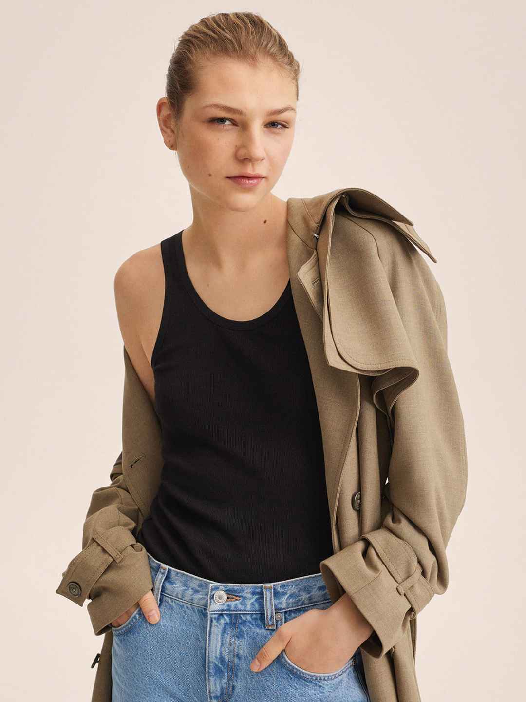 Buy MANGO Black Solid Top - Tops for Women 18233644 | Myntra