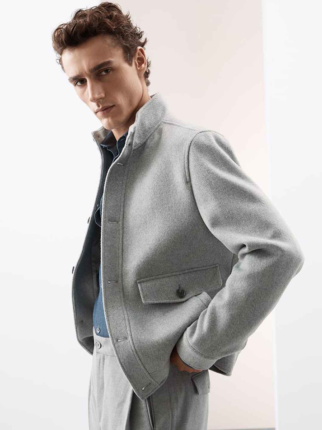 Buy Marks & Spencer Men Long Sleeved Jacket - Jackets for Men 31597524 ...