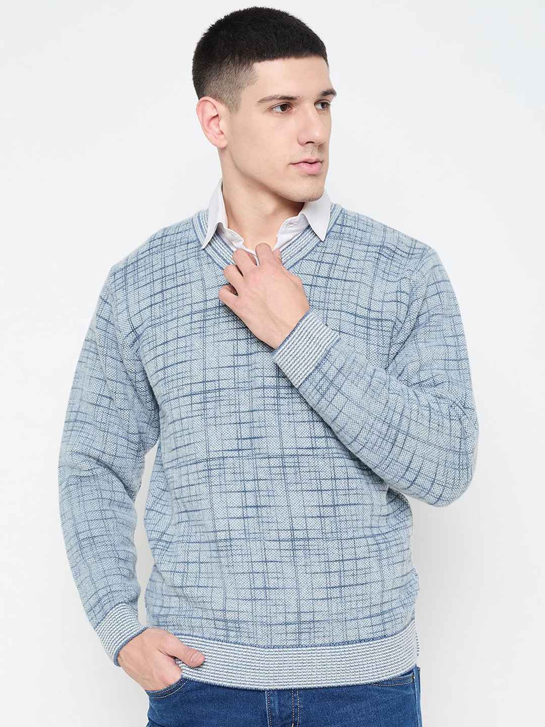 Buy Duke Men Abstract Printed Pullover Sweaters - Sweaters for Men ...