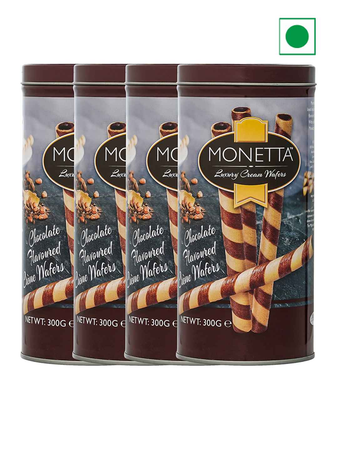 Buy Monetta Set Of 4 Chocolate Wafer Sticks 1200gm - Munchies for ...