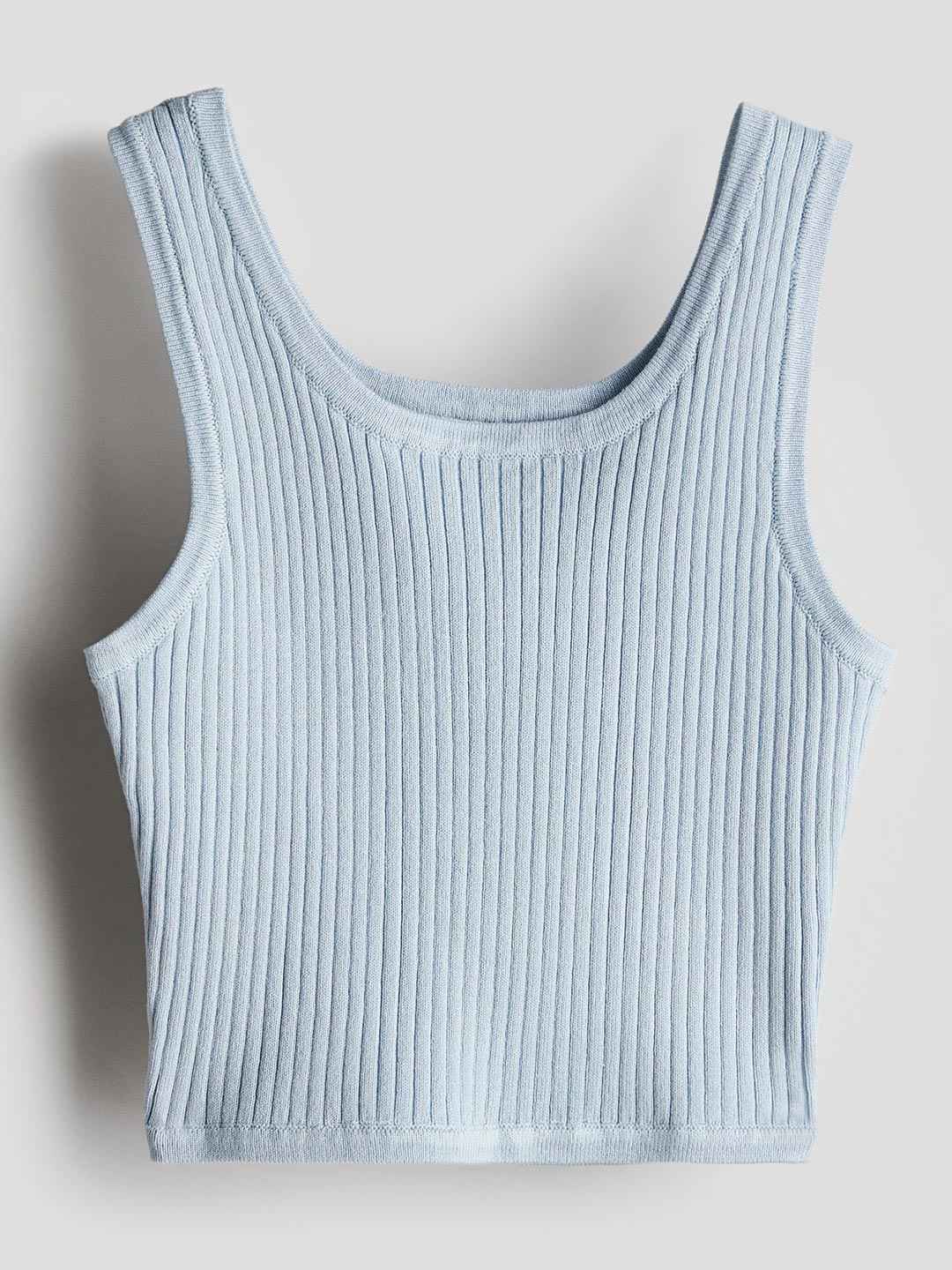 Buy H&M Rib Knit Vest Top - Tops for Girls 32826006 | Myntra