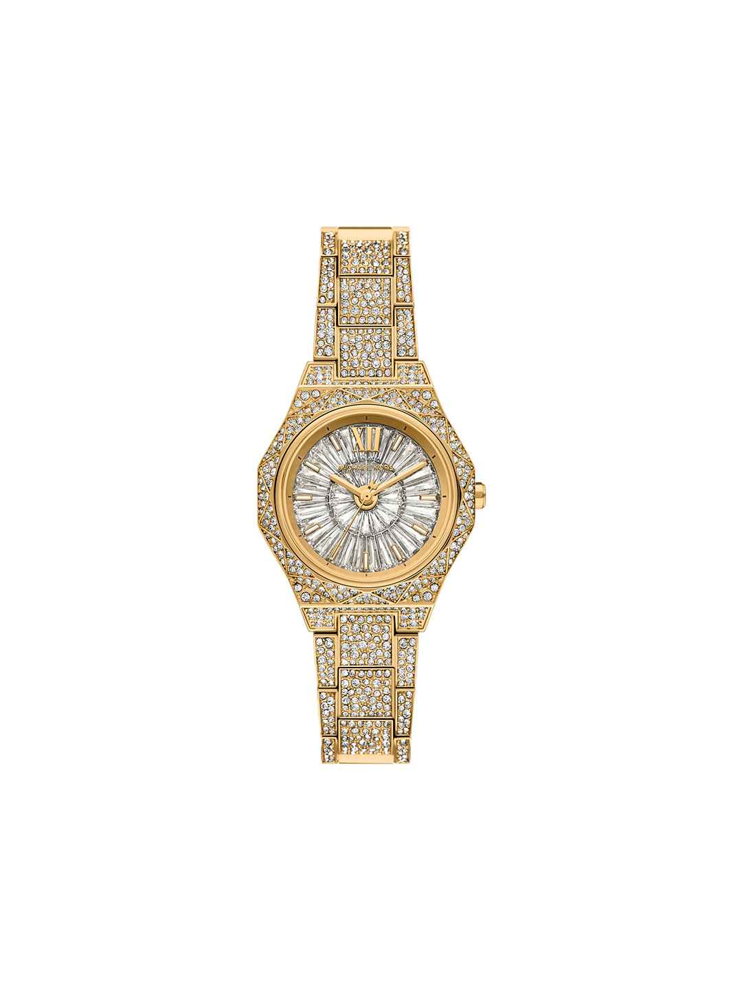 Buy Michael Kors Women Embellished Dial & Stainless Steel Straps ...