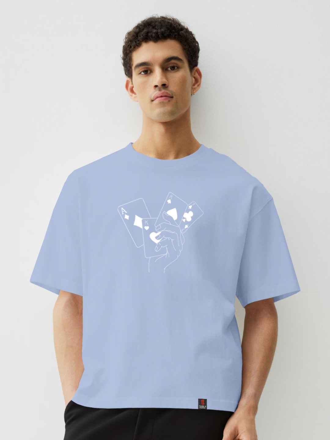 Buy TOGS & TERRE Men Graphic Printed Round Neck Cotton Oversized T ...