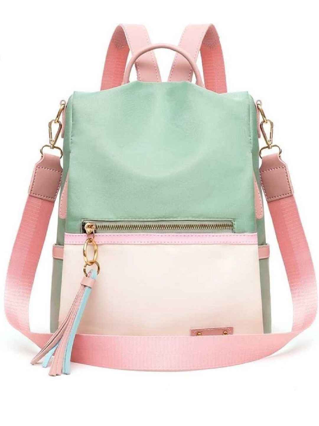 Buy JAISOM Women Embellished Backpack With Compression Straps ...