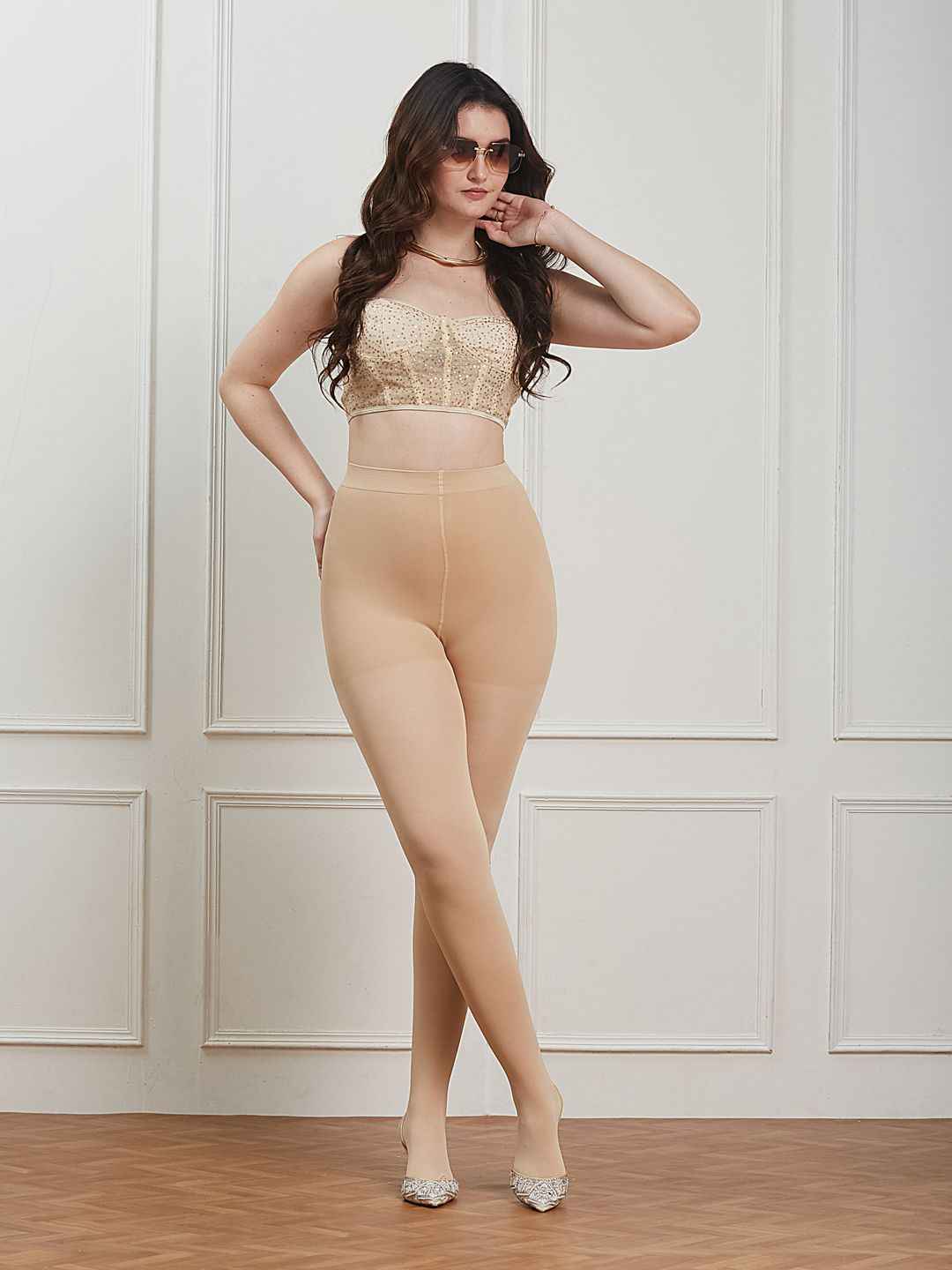 Buy Secrets By Zerokaata Women High Waist Sheer Pantyhose Stockings
