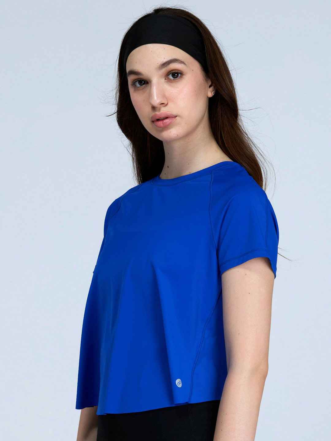 Buy CAVA Cobalt Overlap Tee Top - Tops for Women 34824282 | Myntra