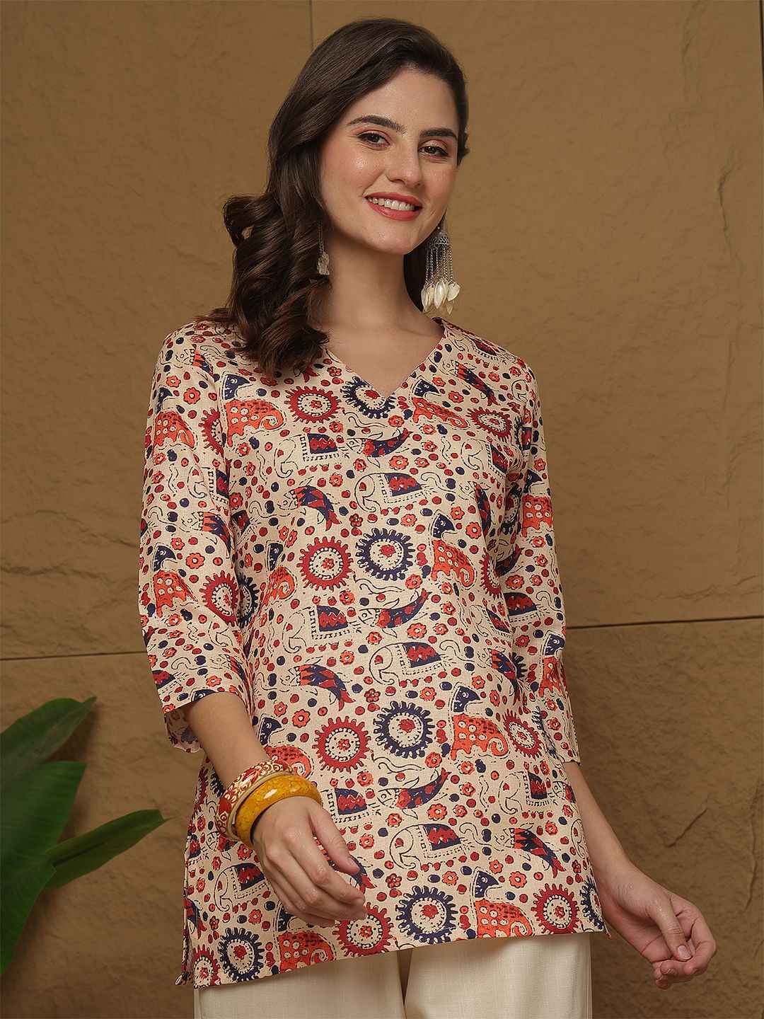 Buy Anouk Rustic Ethnic Motifs Print Kurti - Kurtis for Women 34450430 ...
