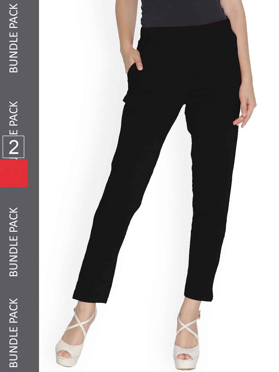 Buy LYRA Women Assorted Smart Trousers - Trousers for Women 21060316 ...