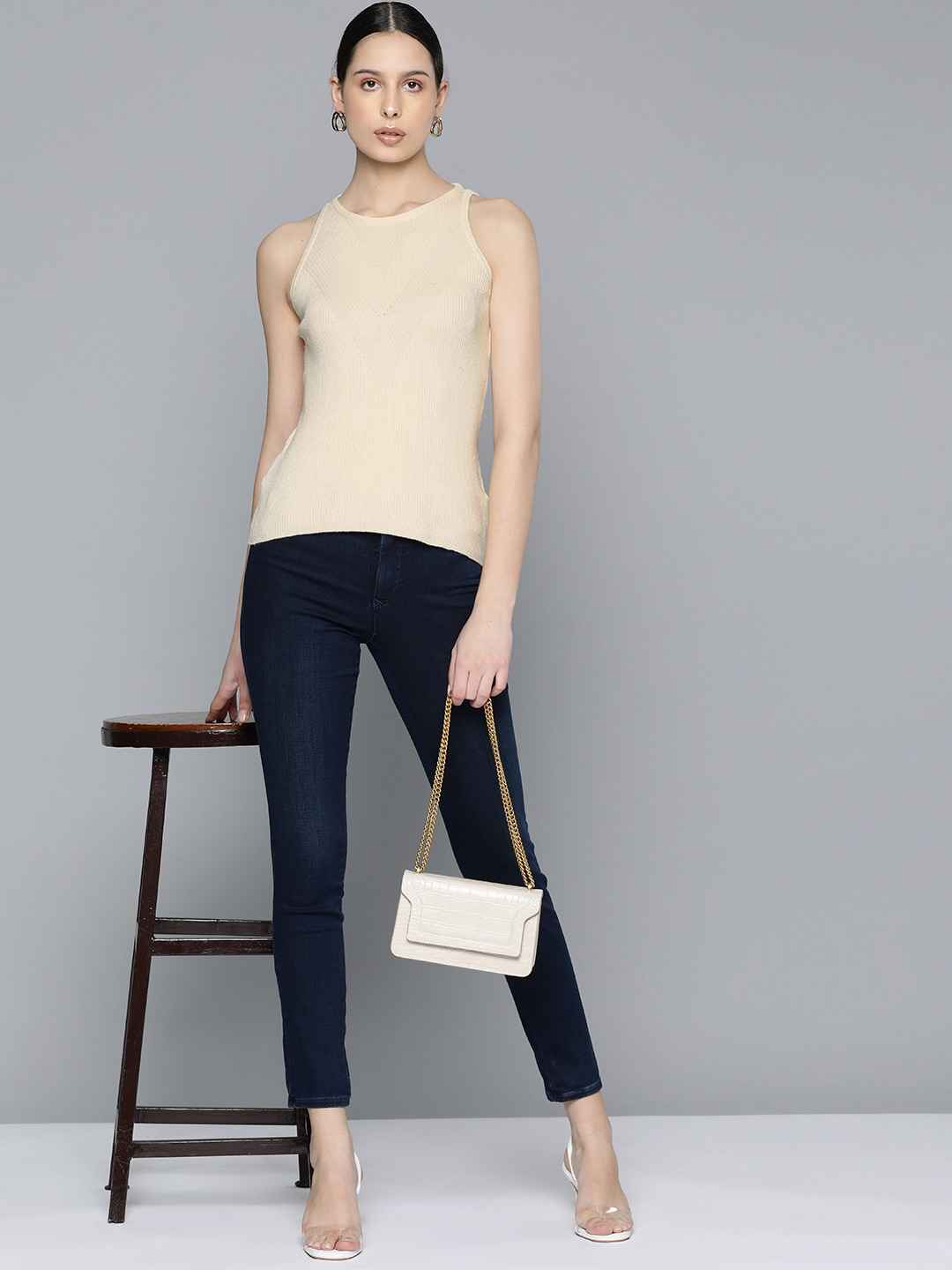 Buy Chemistry Ribbed Knit Top - Tops for Women 21398166 | Myntra