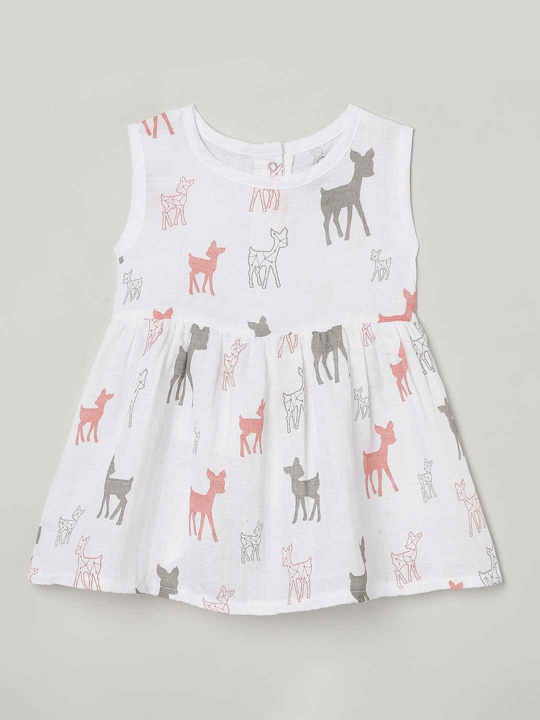 Buy The Boo Boo Club Girls Printed A Line Sustainable Organic Cotton ...