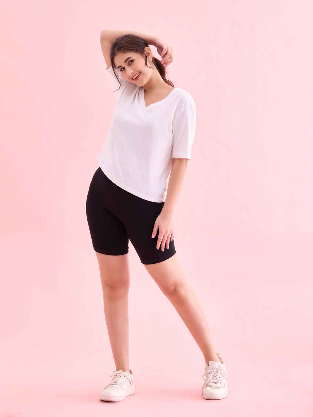 Buy Go Colors Women Slim Fit Cotton Cycling Shorts - Shorts for Women ...