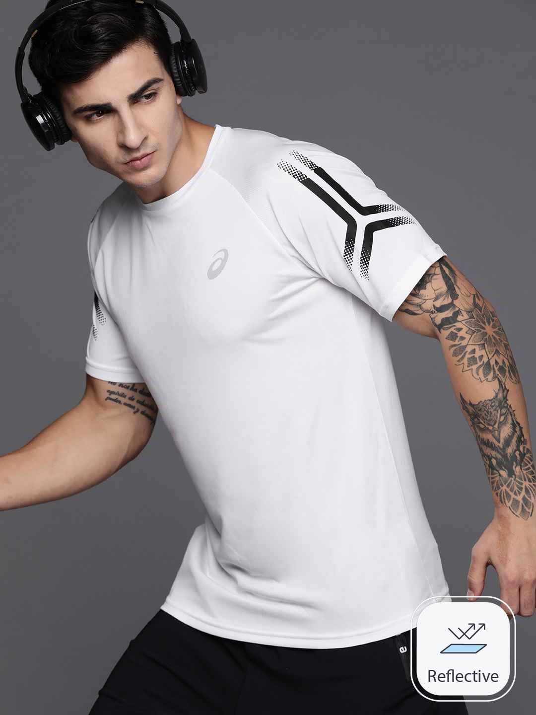 Buy ASICS HEXAGON Stripes Running T Shirt - Tshirts for Men 23586166 ...