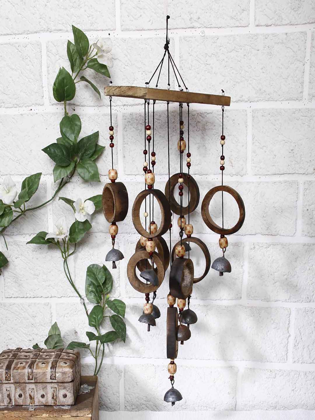 Buy Unravel India Brown Bamboo Loops Windchime - Windchimes for Unisex ...