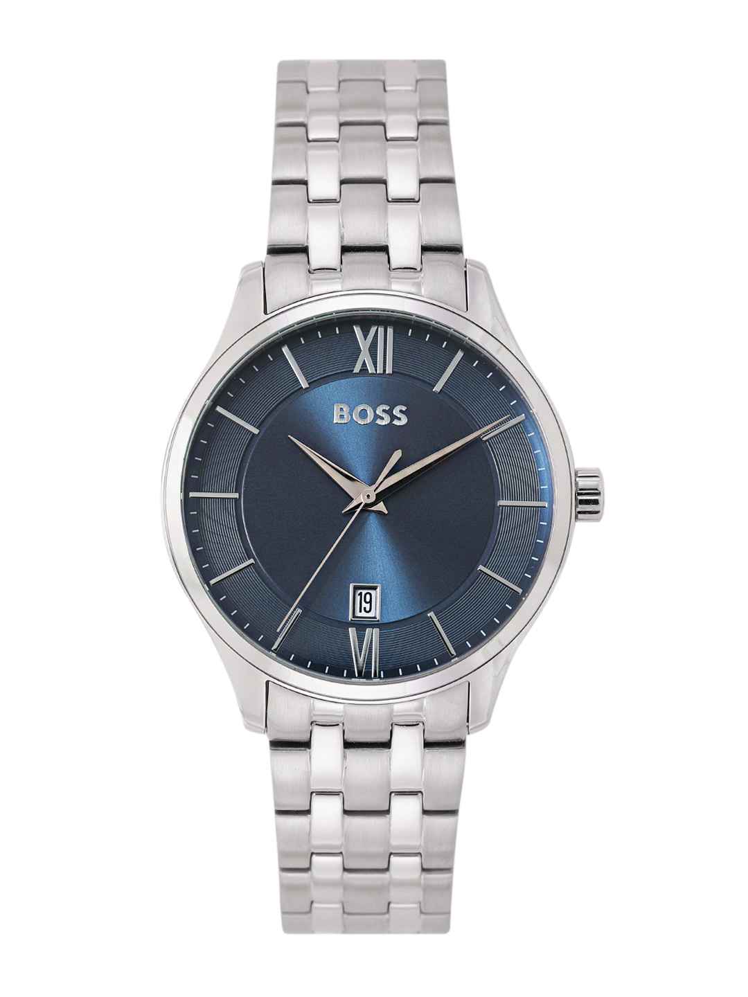 Buy Hugo Boss Men Elite Stainless Steel Bracelet Style Analogue Watch ...