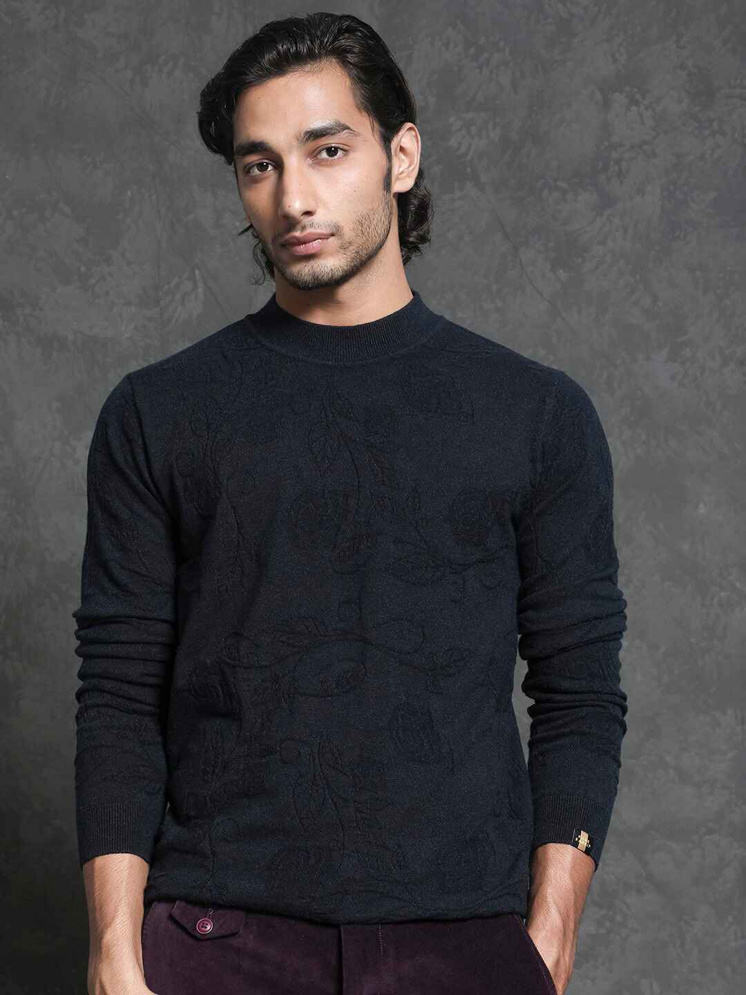 Buy RARE RABBIT Men Aiden Crew Neck Sweater - Sweaters for Men 25586892 ...