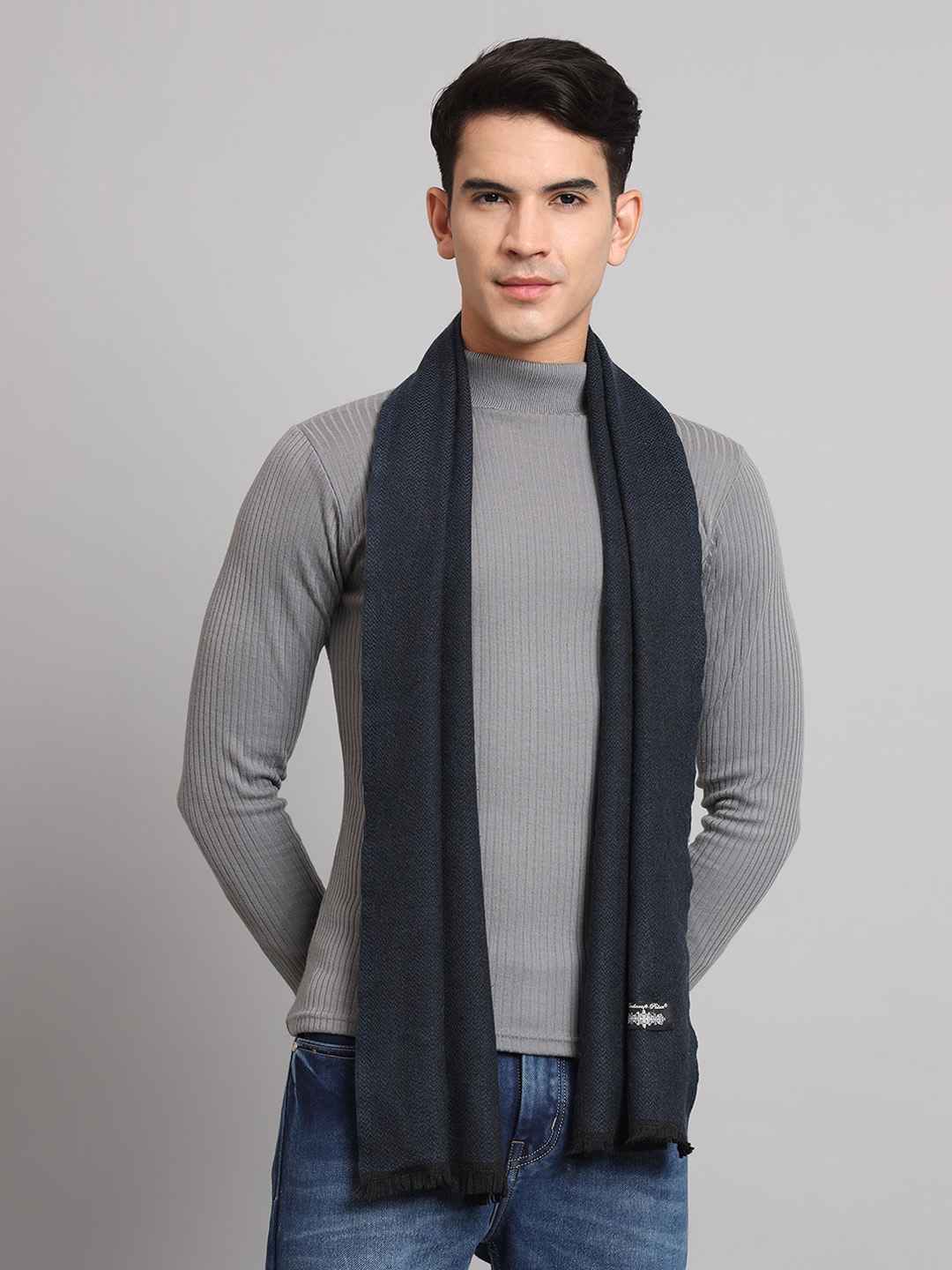 Buy HANDICRAFT PALACE Woven Design Woollen Muffler - Mufflers for Men ...