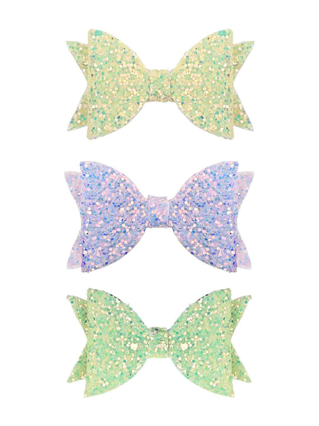 Buy Aye Candy Girls Set Of 3 Embellished Bow Alligator Hair Clips ...