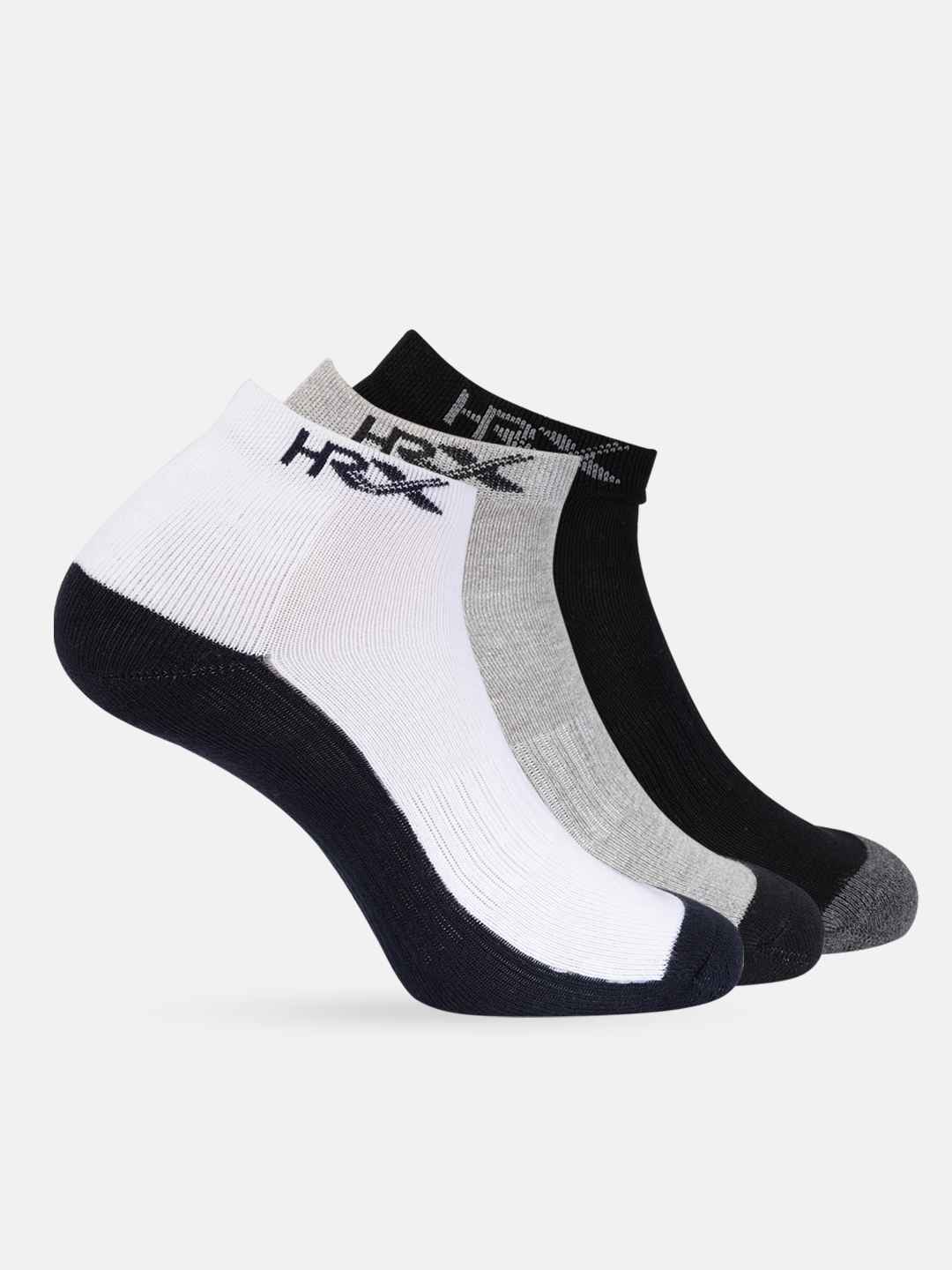 Buy HRX By Hrithik Roshan Men Set Of 3 Ankle Length Socks - Socks for ...