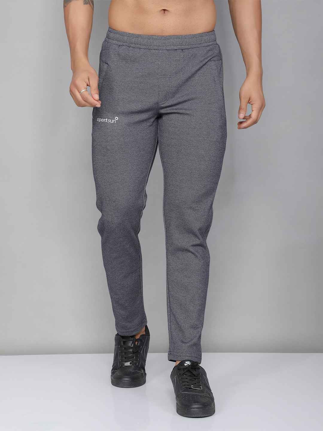 Buy SPORT SUN Brand Logo Printed Cotton Anti Odour Sports Track Pant ...