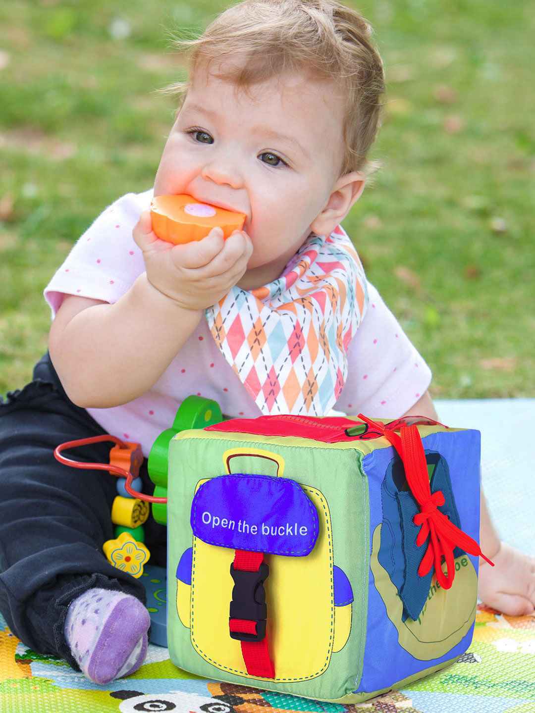 Buy Baby Moo Kids All In One Activity Cube 6 Side Play Educational Toy ...