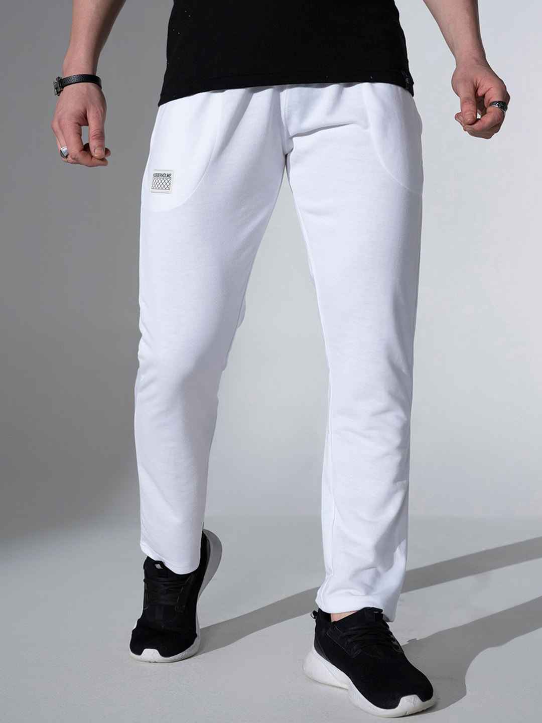 Buy Hubberholme Men Mid Rise Slim Fit Training Or Gym Track Pants ...