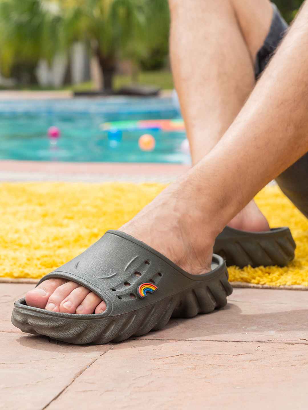 Buy Solethreads Men Waterproof Texture Sole Slides - Flip Flops for Men ...