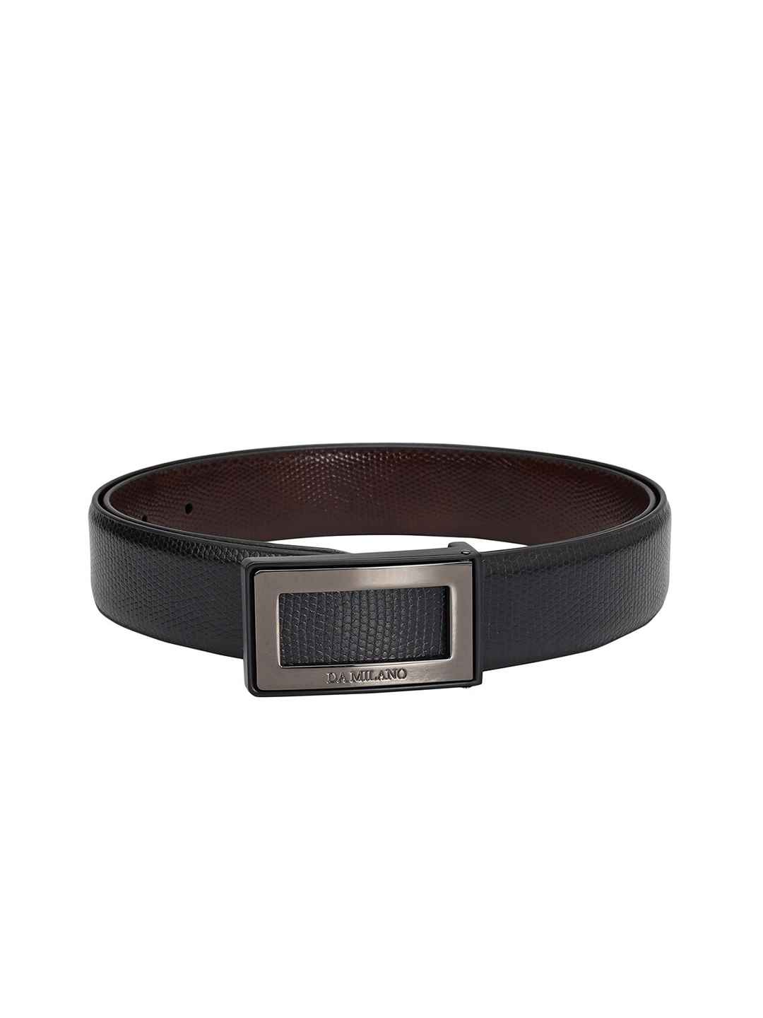 Buy Da Milano Men Textured Leather Belt - Belts for Men 28900362 | Myntra