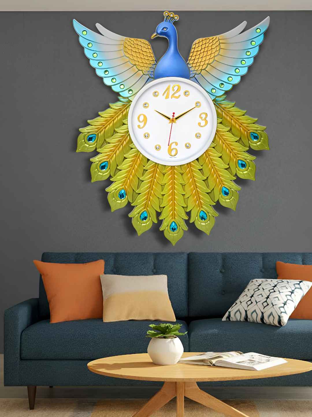 Buy Attractionz Quirky Yellow Wall Clock - Clocks for Unisex 29326274 ...