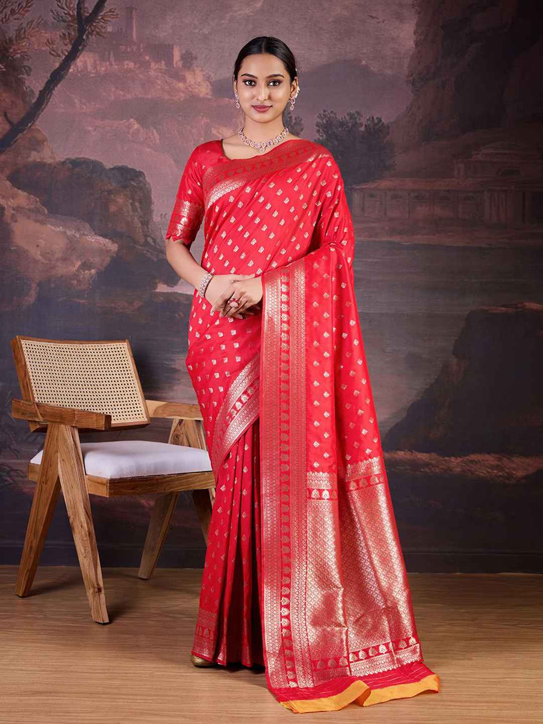 Buy House Of Pataudi Woven Design Banarasi Saree - Sarees for Women ...
