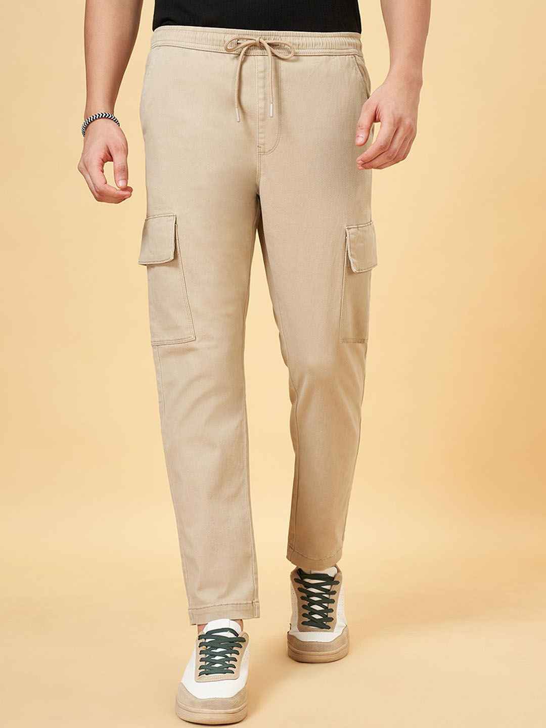 Buy Urban Ranger By Pantaloons Men Slim Fit Cotton Cargo Trouser ...