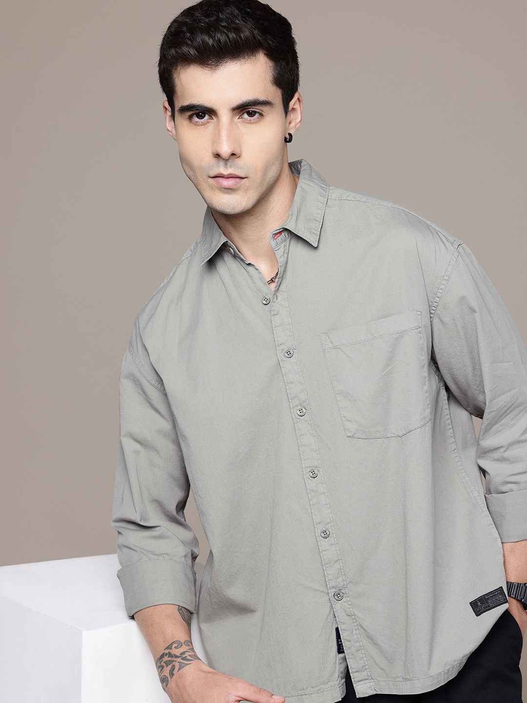 Buy The Roadster Life Co. Pure Cotton Casual Shirt - Shirts for Men 31305168 | Myntra