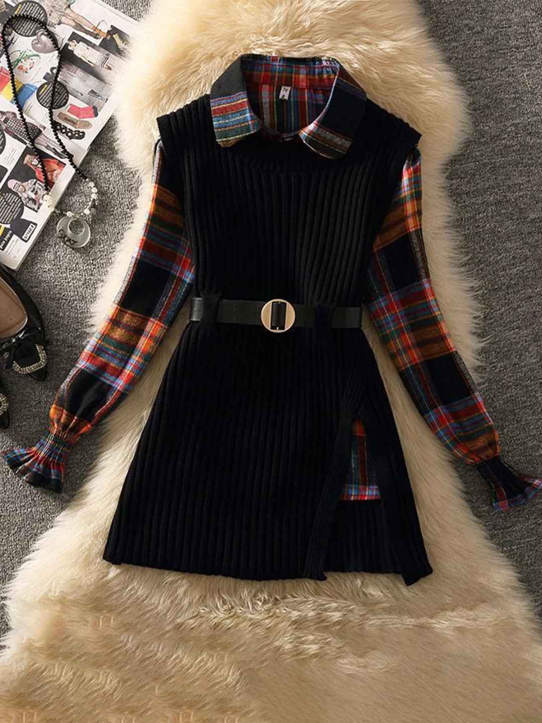 Buy Alamode By Akanksha Women Black Aurica Two Piece Set - Dresses for ...