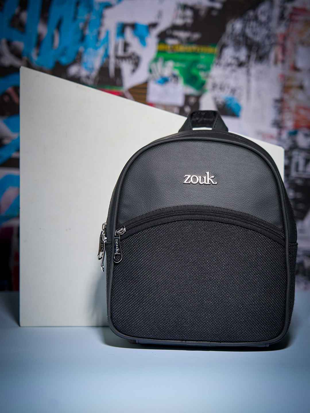 Buy ZOUK Unisex Jet Black Mini Backpack - Backpacks for Unisex 34013475 ...