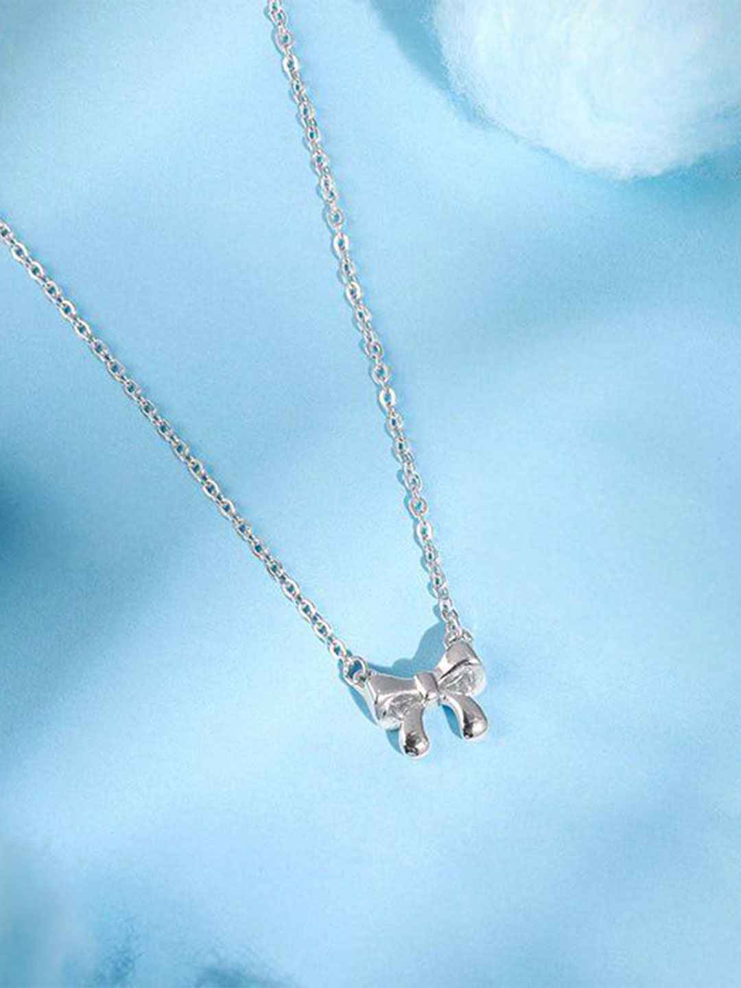 Buy GIVA Girls 925 Sterling Silver Lil Bow Pendant Chain - Necklace And ...