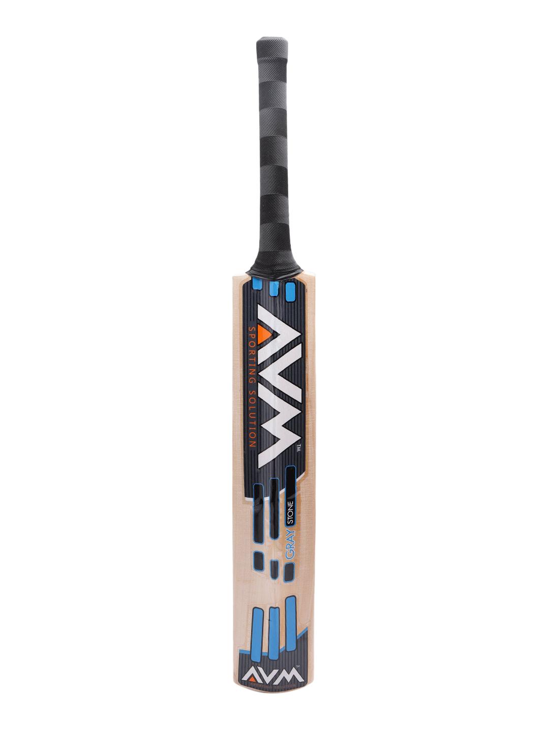 Buy AVM Beige & Grey Stone Kashmir Willow Cricket Bat - Cricket Bats ...