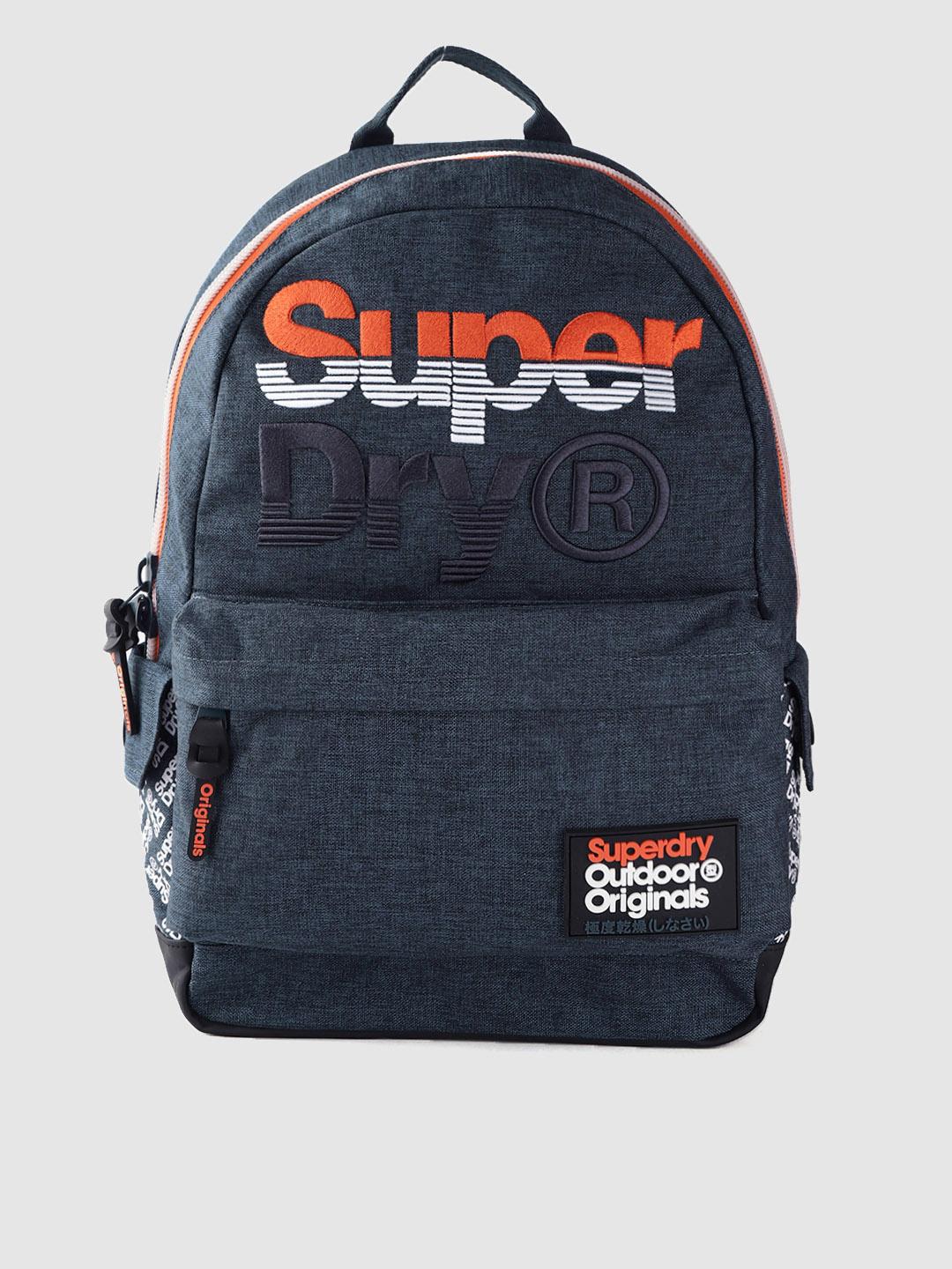 Buy Superdry Men Navy Blue Brand Logo Backpack - Backpacks for Men ...