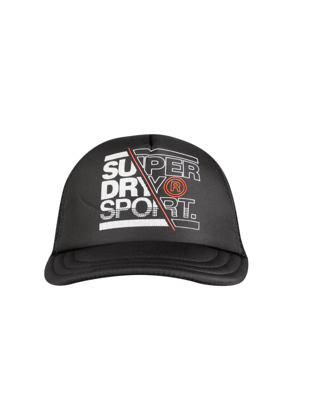 Buy Superdry Men Black Printed Snapback Cap - Caps for Men 10370773 ...
