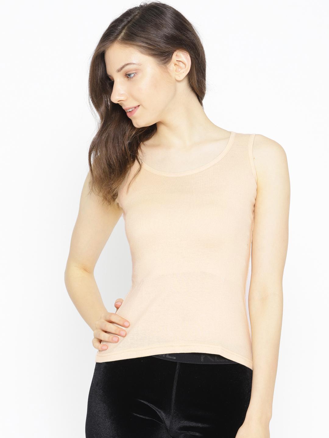Buy Lady Lyka Women Beige Solid Camisole 10396687 - Camisoles for Women ...
