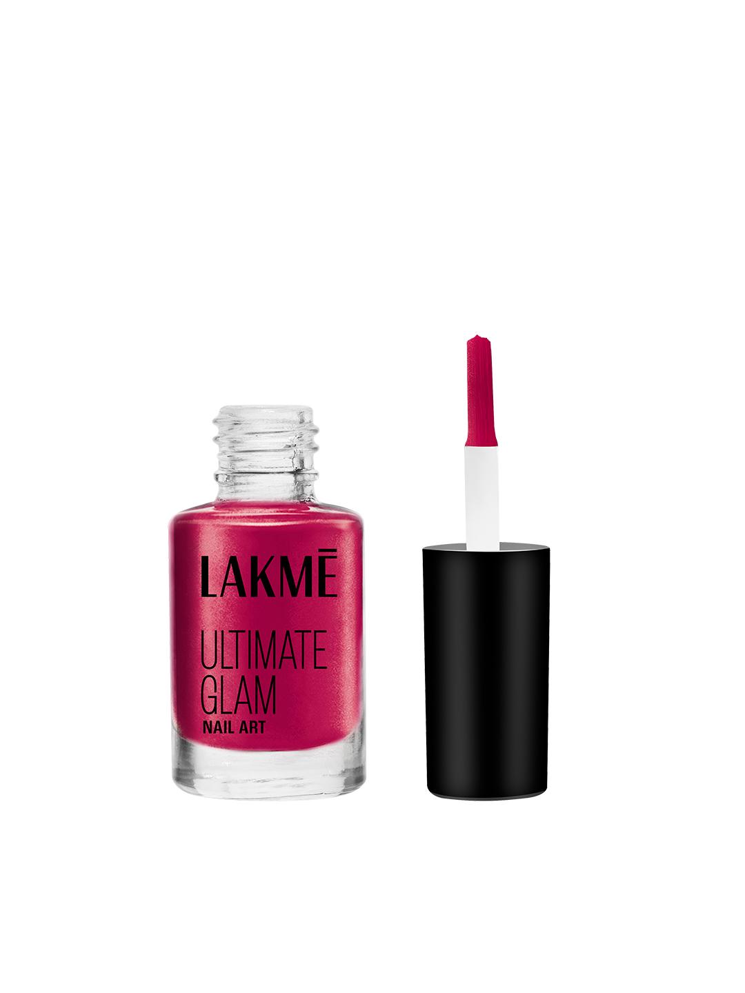 Buy Lakme Color Crush Nailart M5 Burgundy 6 Ml - Nail Polish for Women ...