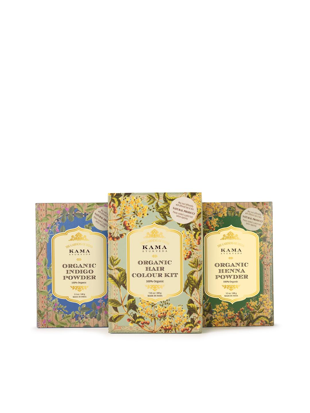 Buy KAMA AYURVEDA Sustainable Organic Hair Color Kit - Hair Colour for ...