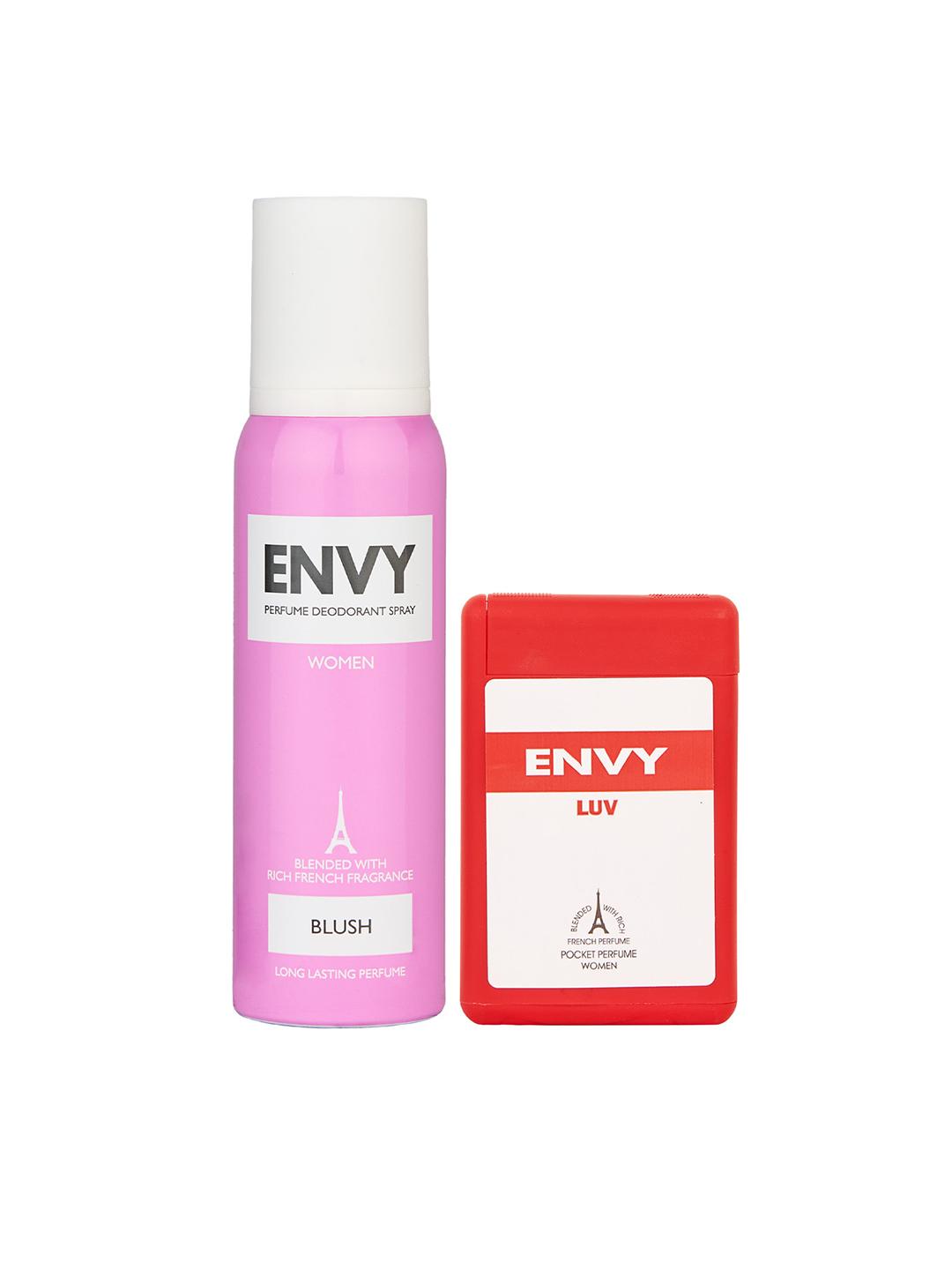 Buy Envy Women Blush Perfume Deodorant 115g & Luv Pocket Perfume 18ml ...