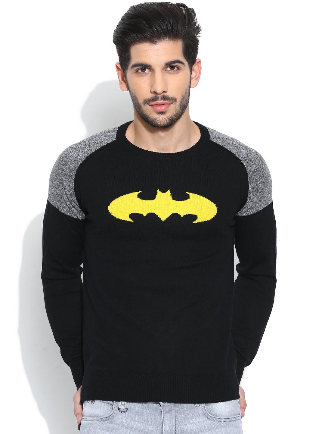 Buy Free Authority Batman Featured Grey Sweater For Men - Sweaters for ...