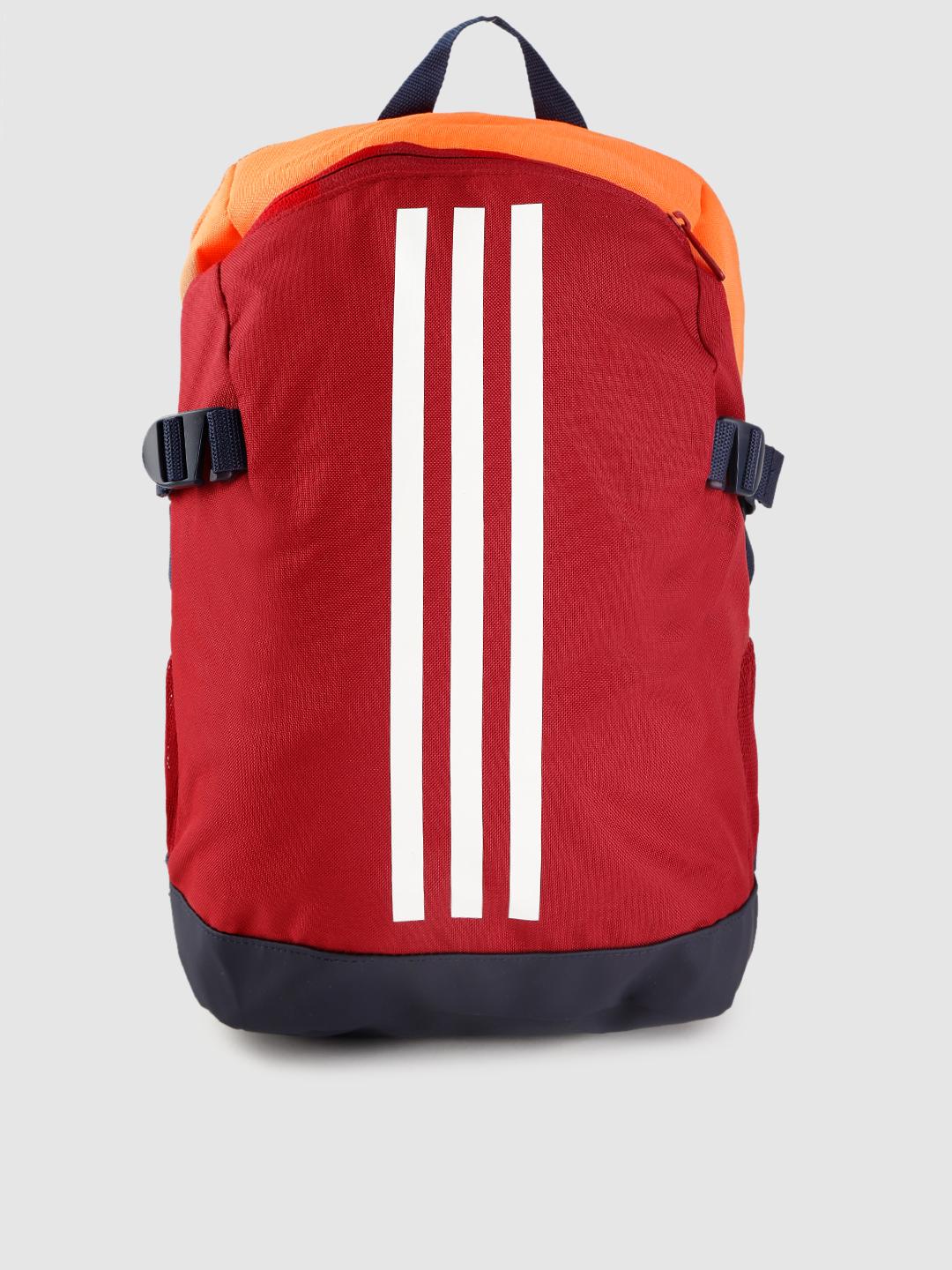 Buy ADIDAS Unisex Red & Orange Colourblocked Power IV Backpack ...