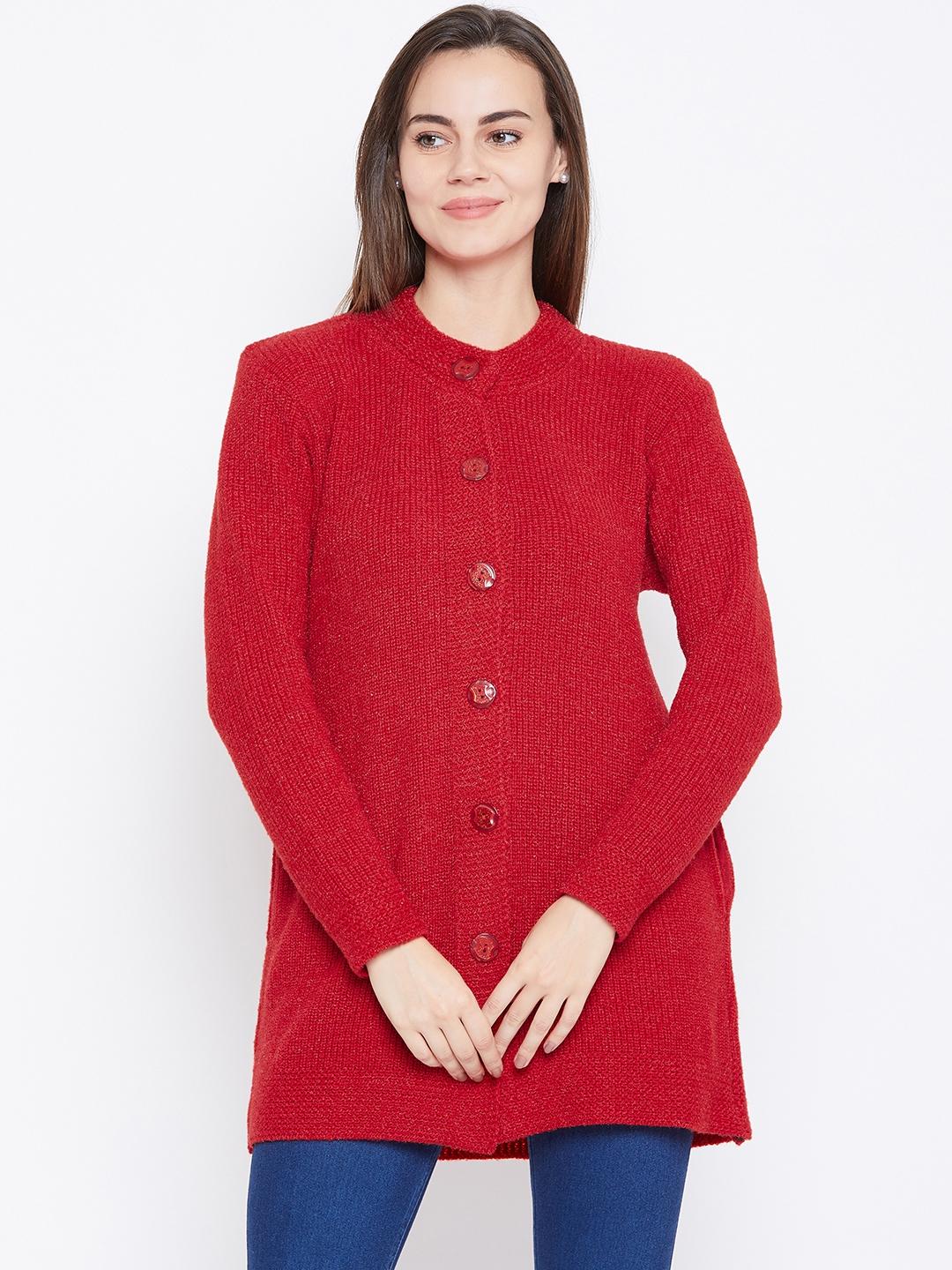 Buy One Femme Women Red Solid Sweater - Sweaters for Women 10745364 ...