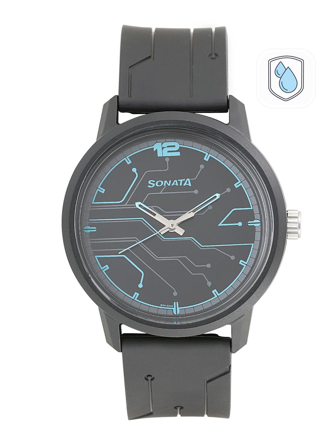 Buy Sonata Volt Quartz Analog With Black Dial Watch For Men ...